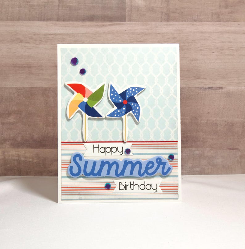 Summer Birthday Card- Birthday Cards- Summer Card- Handmade Summer ...