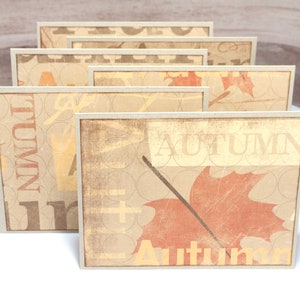 Autumn Card Set- Fall Card Set- Blank Cards- Set of Blank Cards- Fall ...