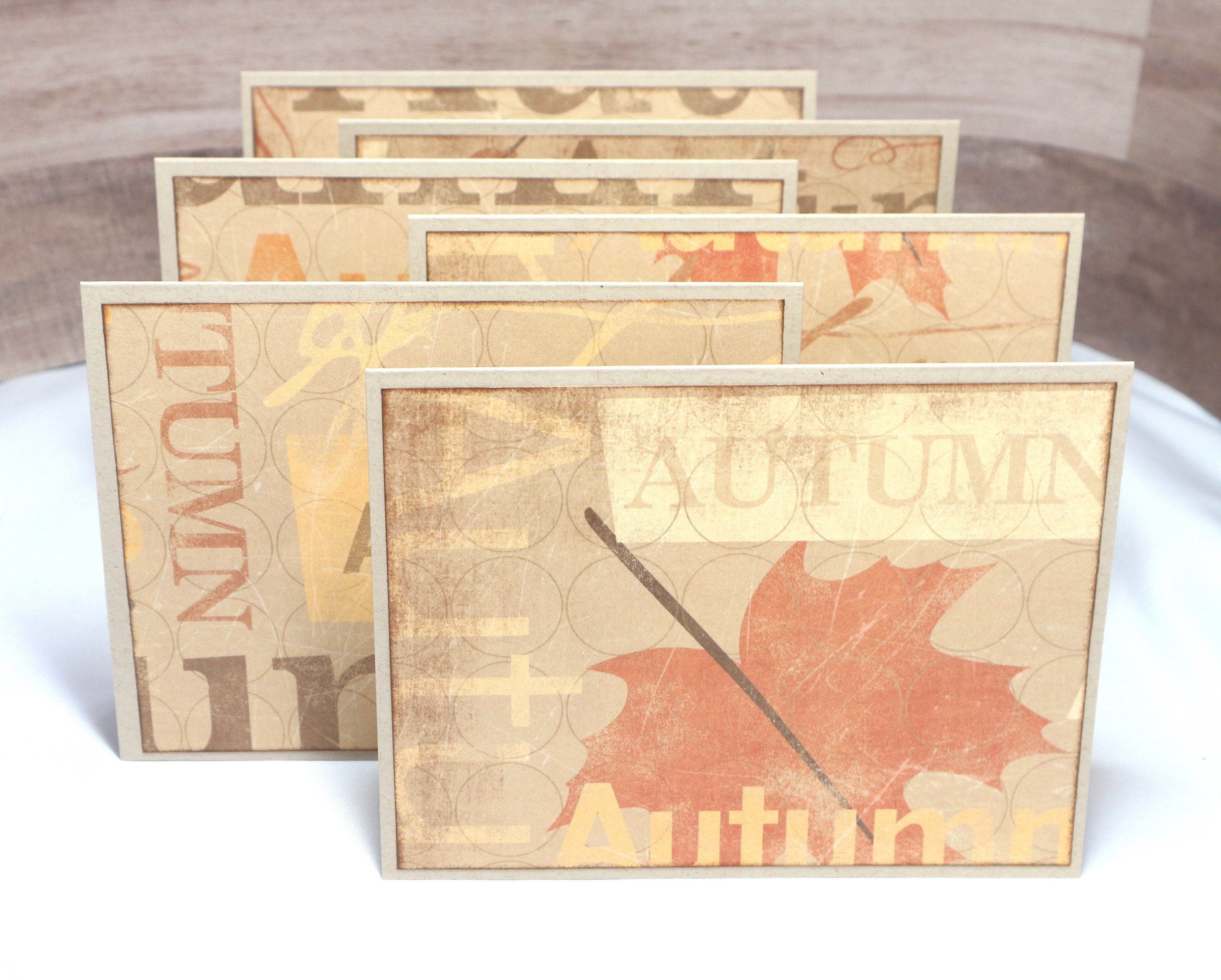 Autumn Card Set- Fall Card Set- Blank Cards- Set of Blank Cards- Fall ...