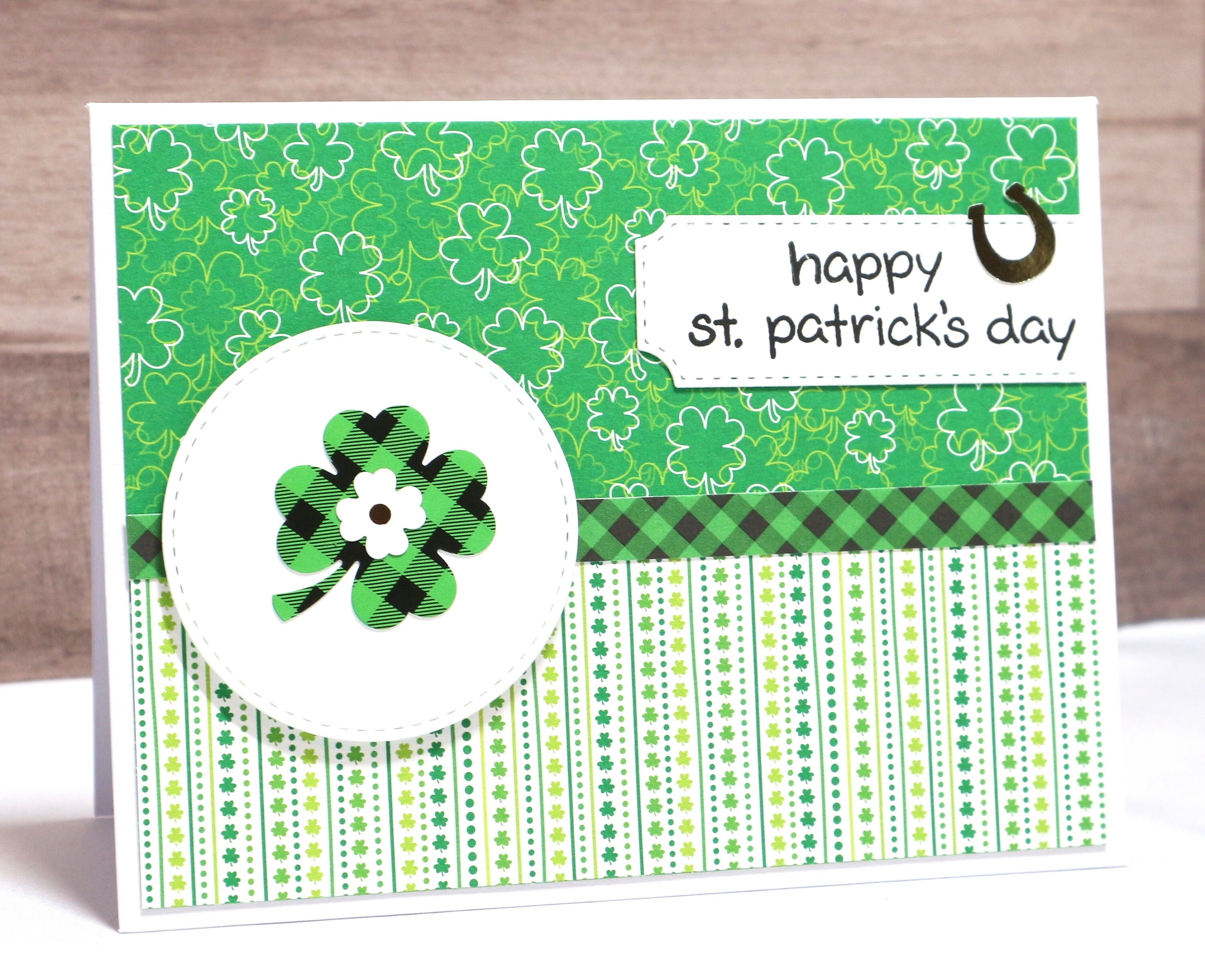 St. Patrick's Day Card Happy St. Patrick's Day Shamrock Card St ...