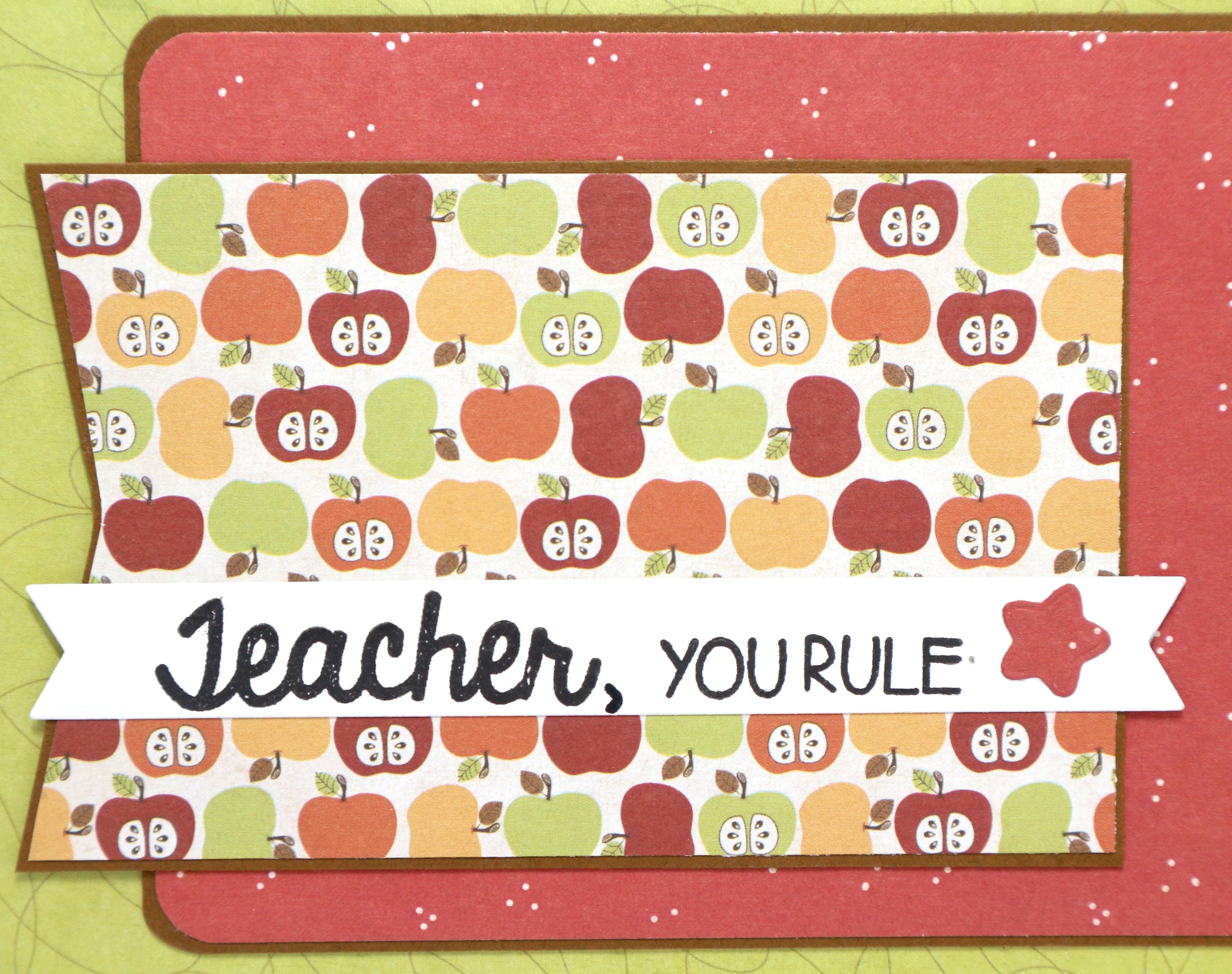Teacher Card You Rule Card Thank You Teacher Back to School - Etsy