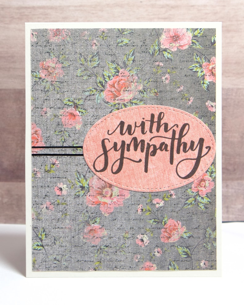 Condolence Card-sympathy Card With Sympathy Grief Card Handmade ...
