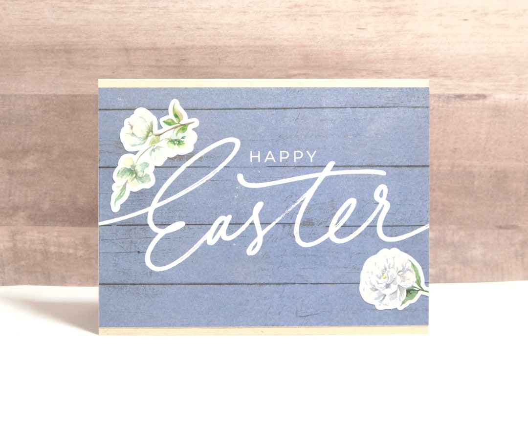 Happy Easter Card- Easter Cards- Cards for Easter- Handmade Easter Card ...