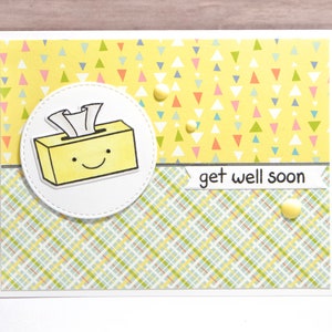 Handmade Get Well Soon Card: Tissue Box Design - Etsy