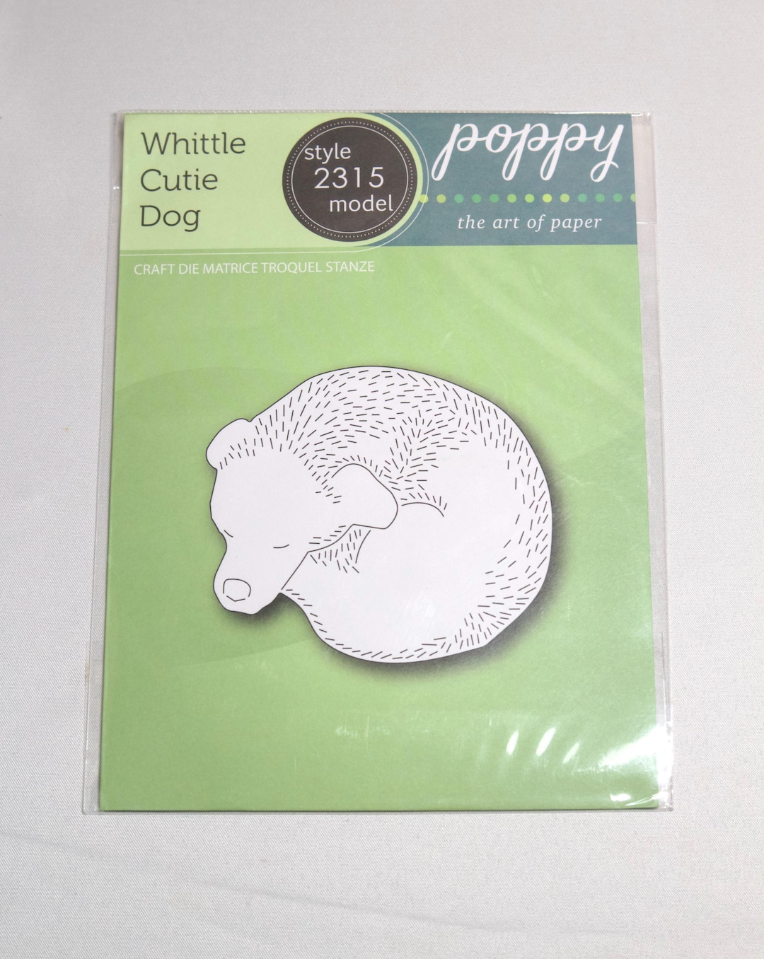 Poppy Stamps- Whittle Cutie Dog Die- Dog Die- Destash - Etsy