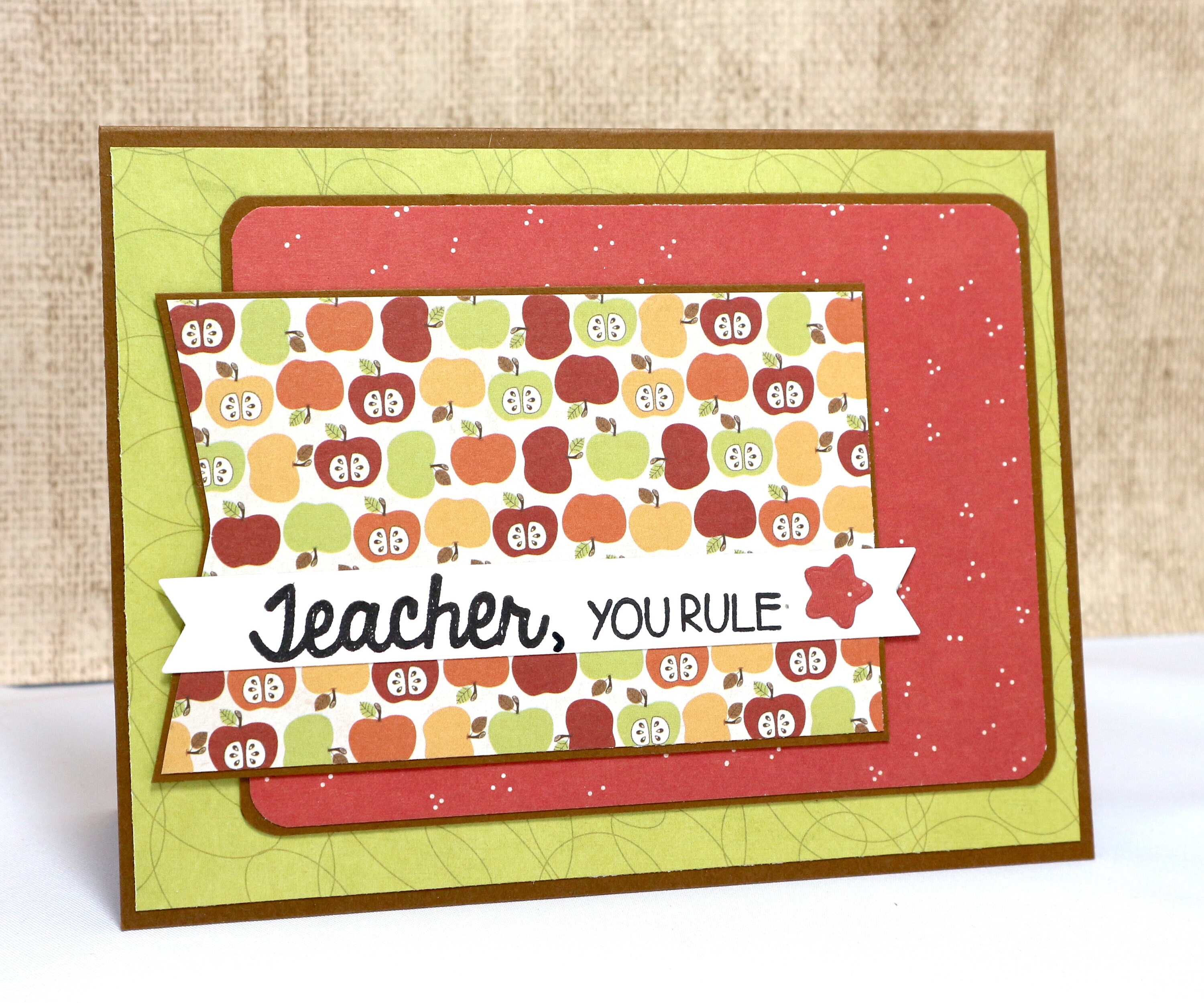 Teacher Card You Rule Card Thank You Teacher Back to School - Etsy