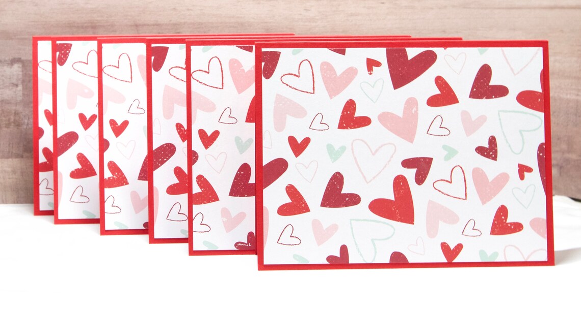 Valentine Card Set Valentine Boxed Set Set of Cards Valentine Cards ...