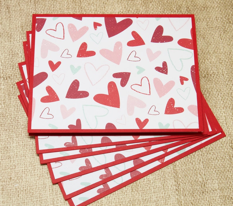 Valentine Card Set Valentine Boxed Set Set of Cards Valentine Cards ...