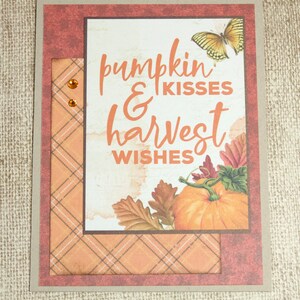 Fall Card- Pumpkin Cards- Cards With Pumpkins- Harvest Card- Welcome ...