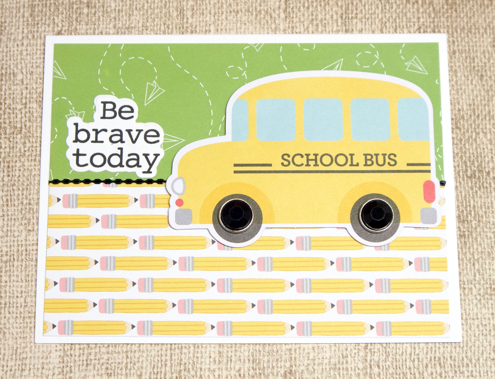 Back to School Card- School Bus Card- First Day of School Card- School ...