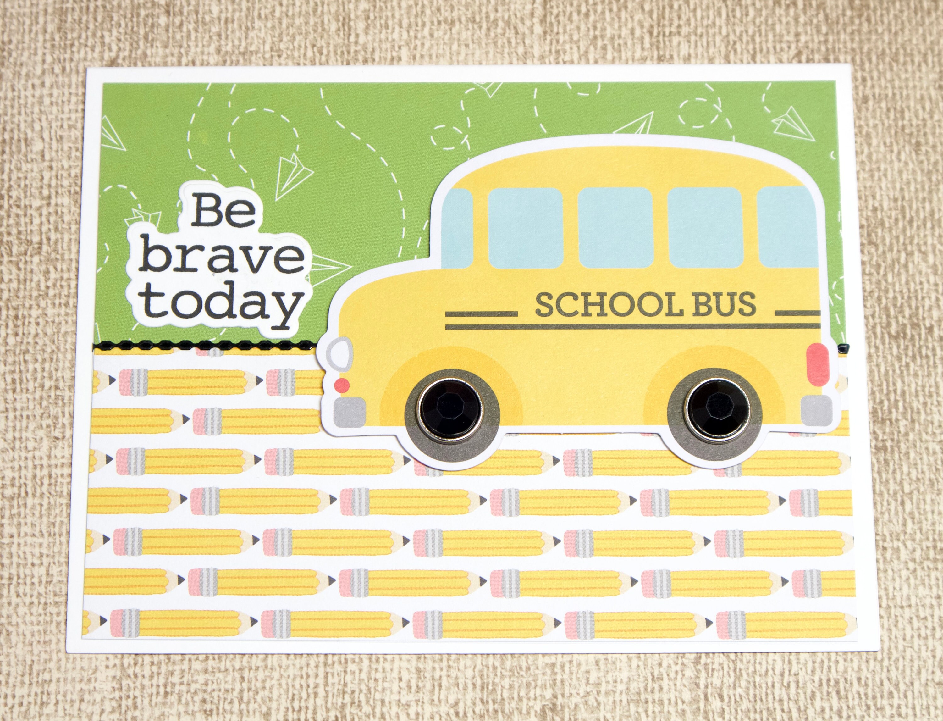 Back to School Card- School Bus Card- First Day of School Card- School ...