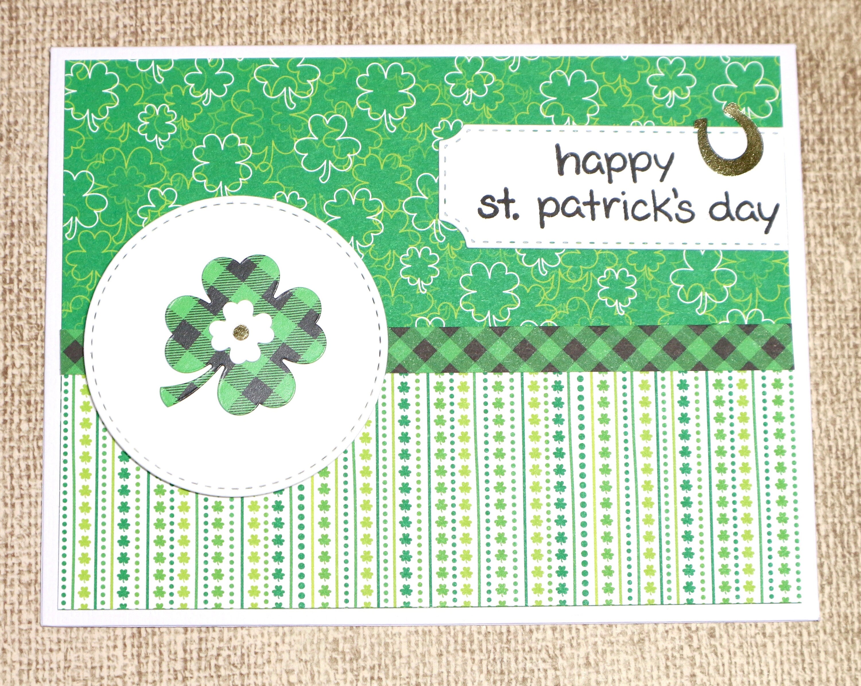 St. Patrick's Day Card Happy St. Patrick's Day Shamrock Card St ...