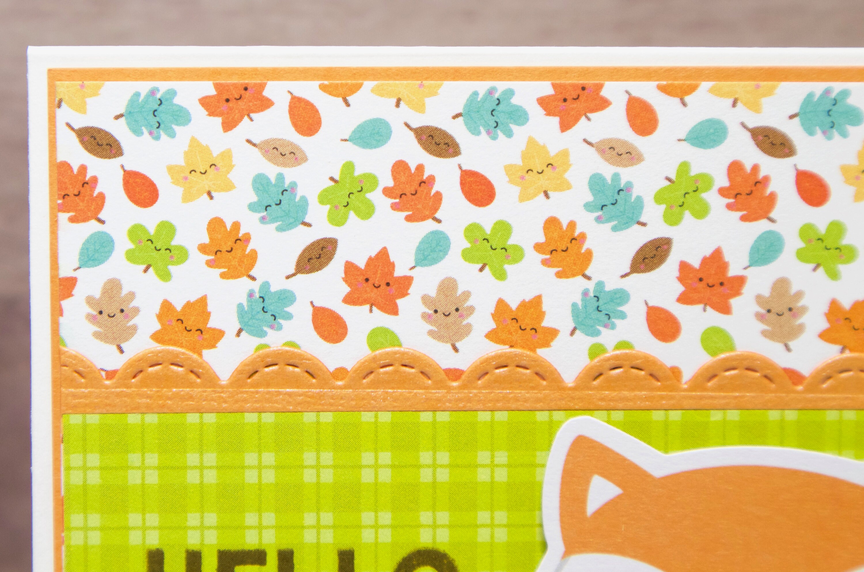 Hello Card Fox Card Cute Cards Fall Card Autumn Card Handmade Cards - Etsy