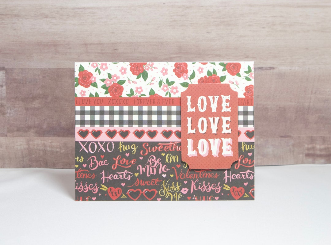 Love Card- Valentine's Day Card- Cards for Valentine- Handmade ...