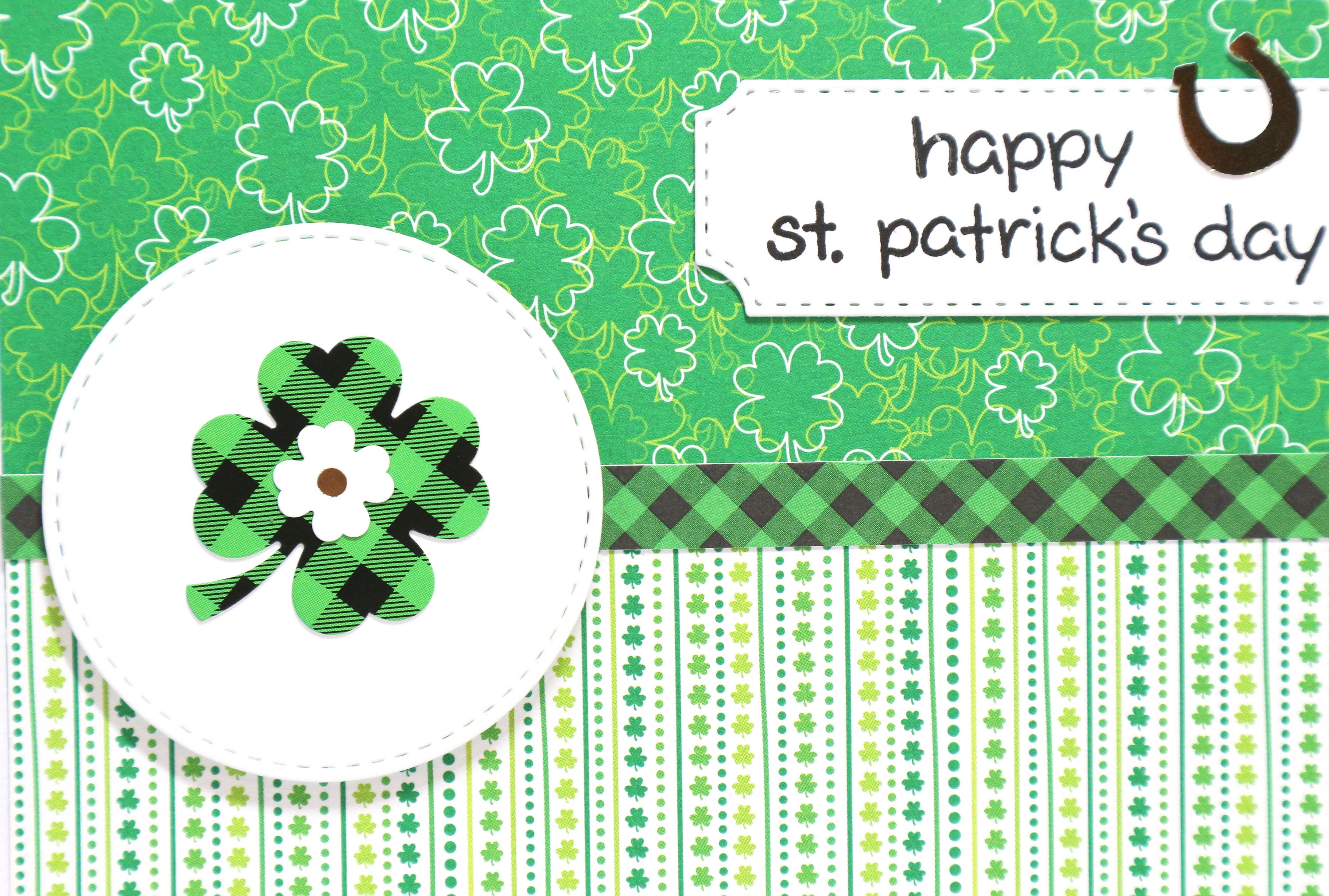 St. Patrick's Day Card Happy St. Patrick's Day Shamrock Card St ...