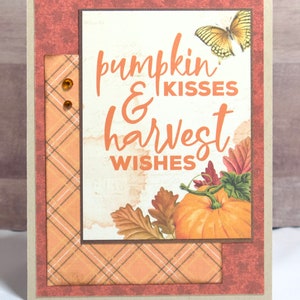 Fall Card- Pumpkin Cards- Cards With Pumpkins- Harvest Card- Welcome ...