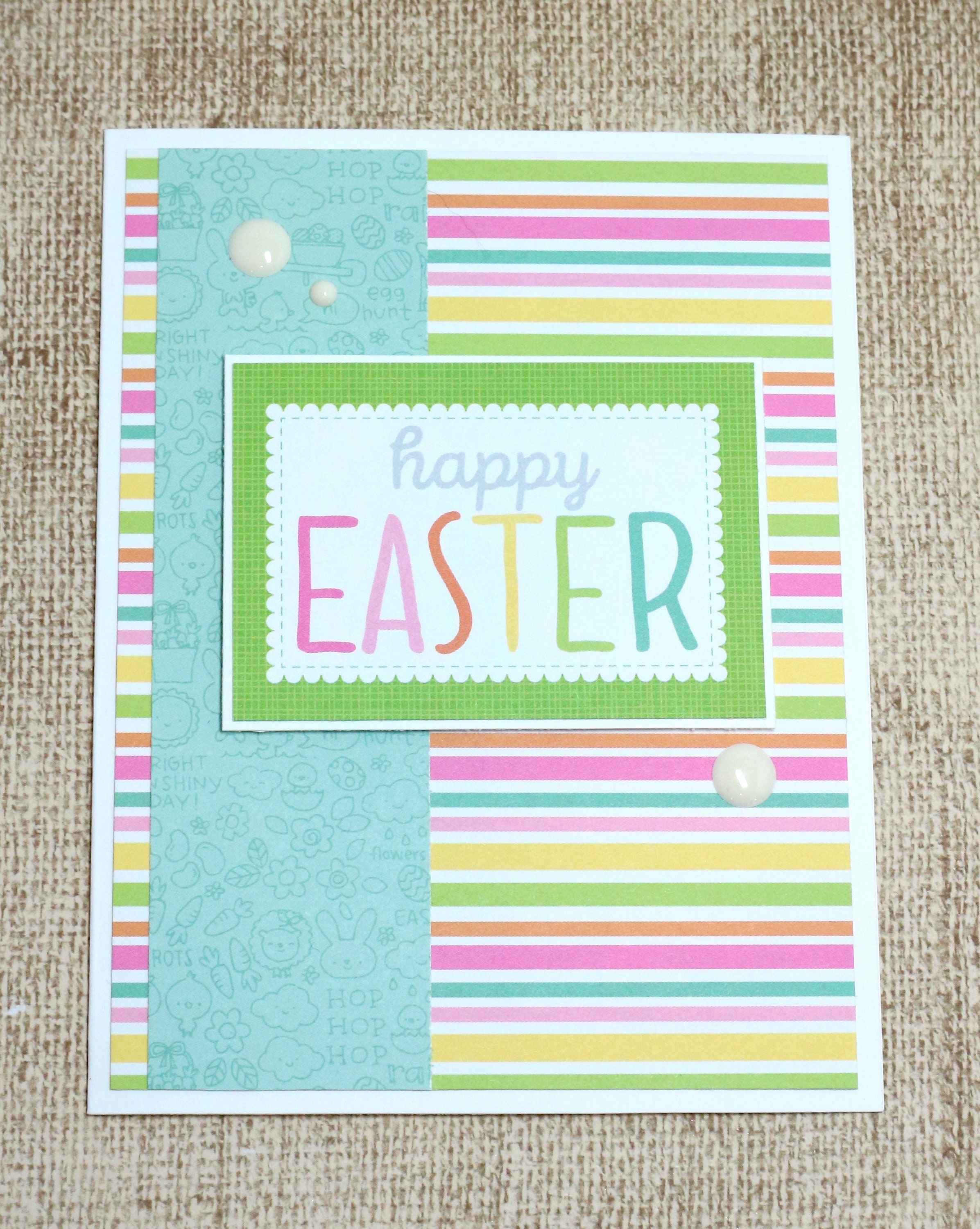 Happy Easter Card Easter Cards Spring Card Easter Handmade Easter Cards ...