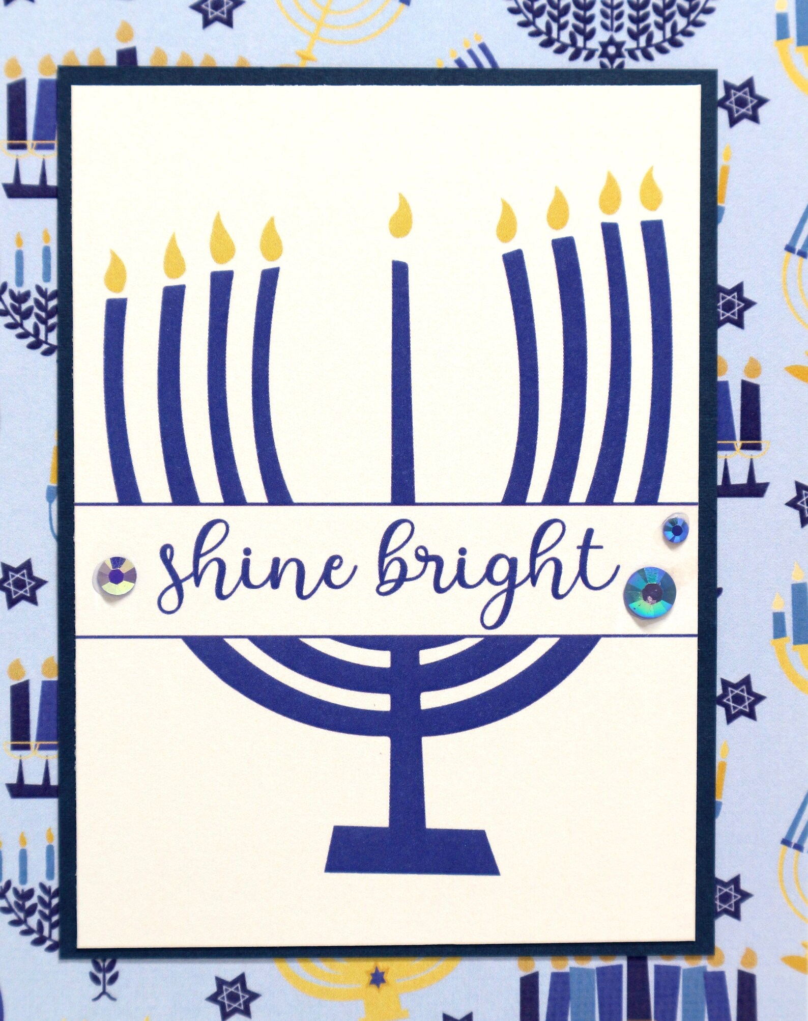 Menorah Cards Hanukkah Card Happy Hanukkah Handmade - Etsy