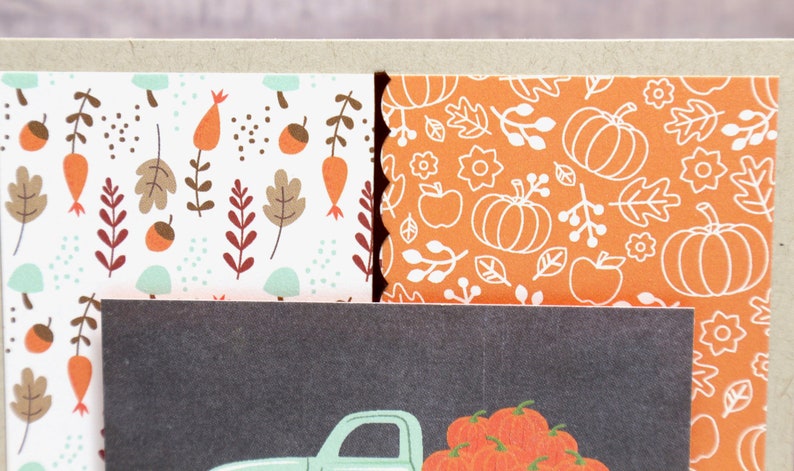 Fall Card Happy Fall Card Pick up Truck Card Pumpkins Card - Etsy