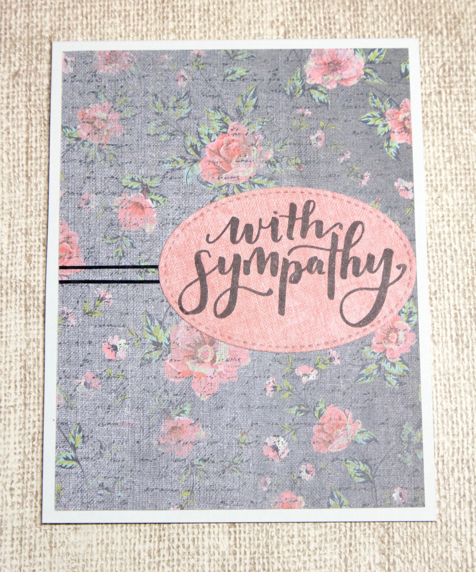 Condolence Card-sympathy Card With Sympathy Grief Card Handmade ...