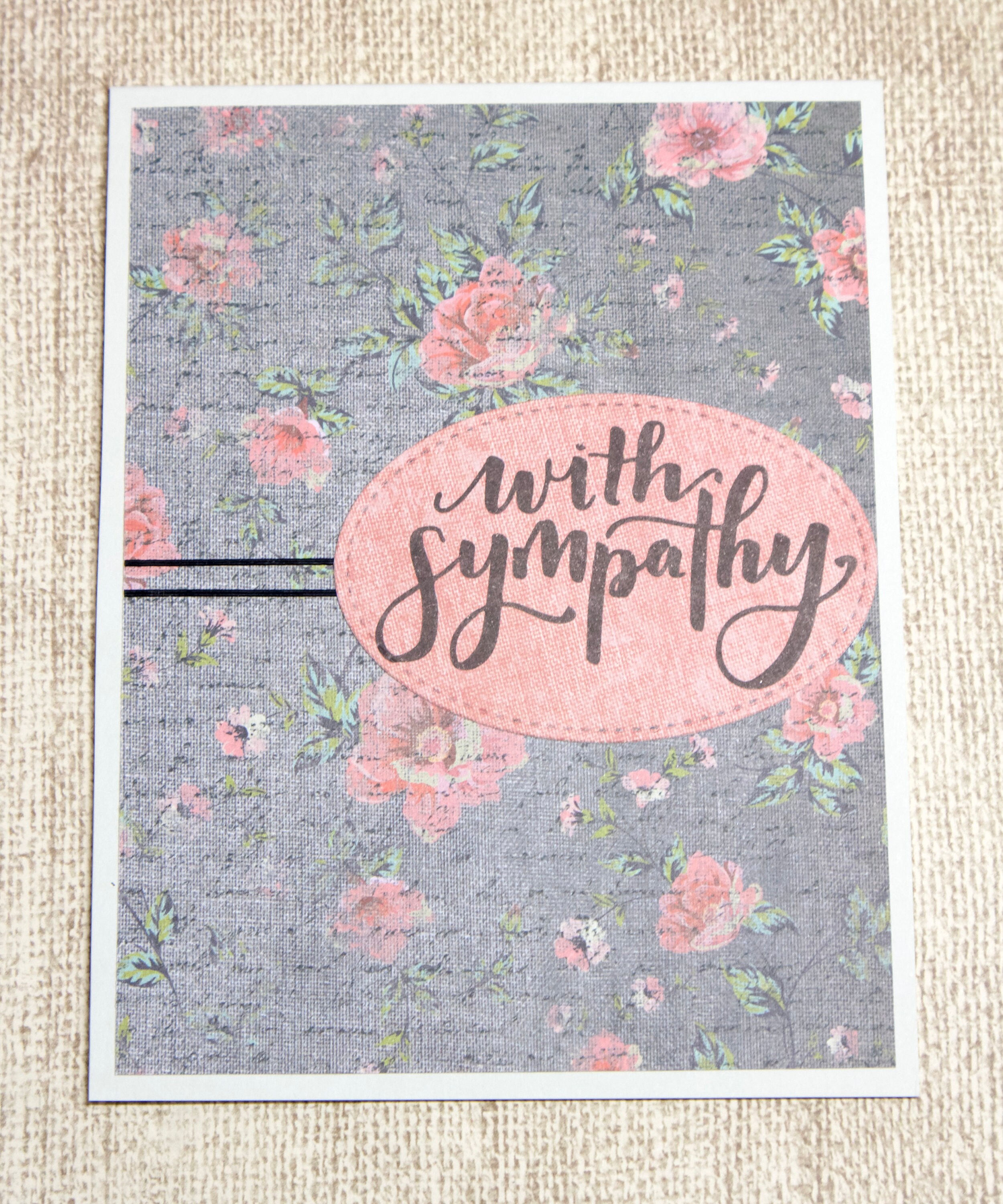 Condolence Card-sympathy Card With Sympathy Grief Card Handmade ...