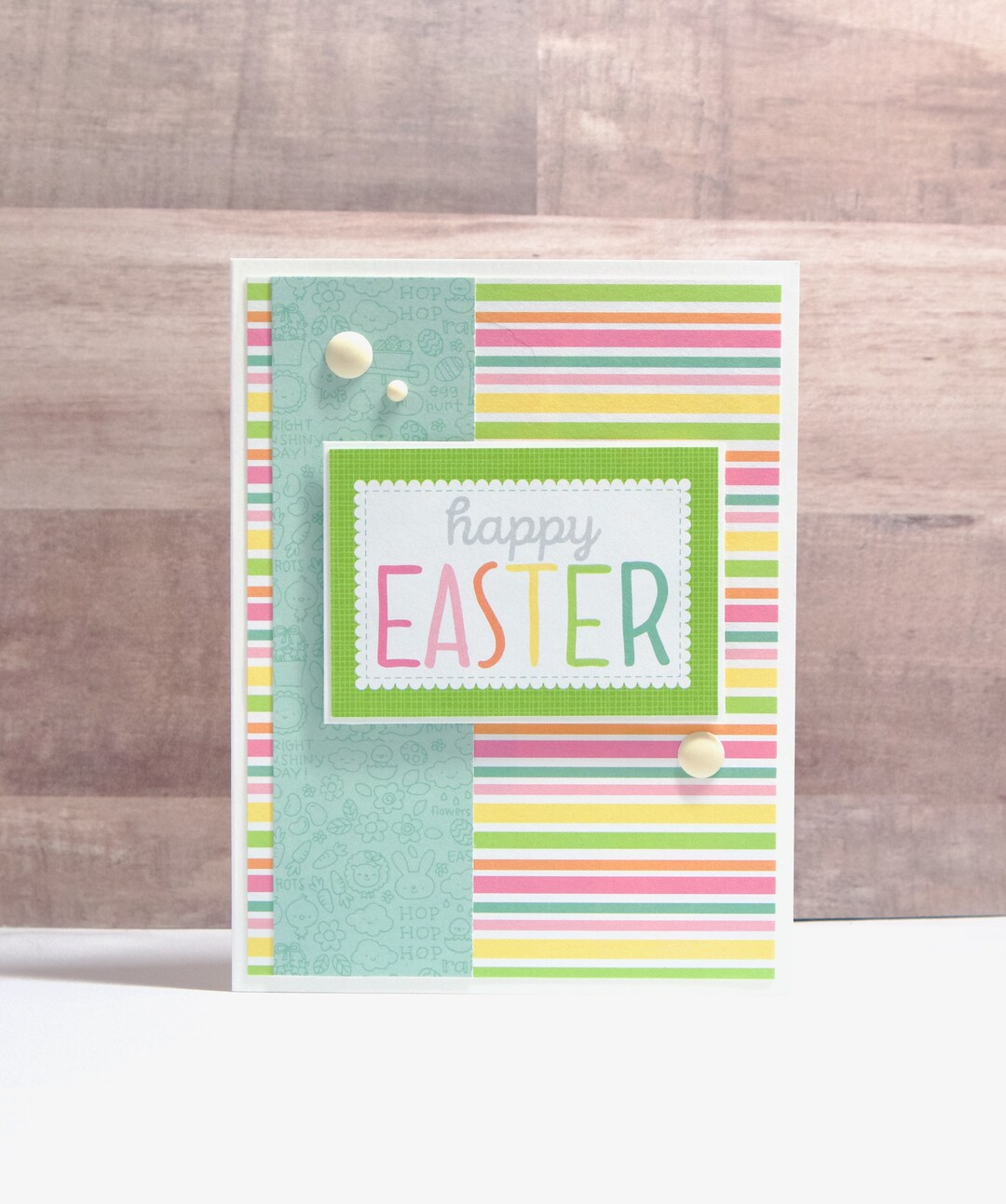 Happy Easter Card- Easter Cards- Spring Card- Easter Handmade- Easter ...