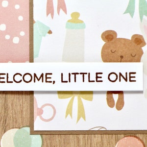 Welcome Baby Card Baby Card Girl Baby Card Baby Girl Card - Etsy