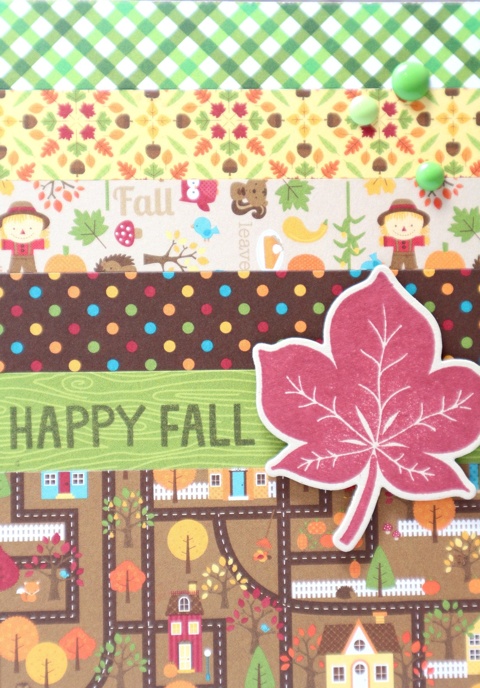 Happy Fall Leaf Card Fall Leaf Card Fall Card Fall Leaves - Etsy