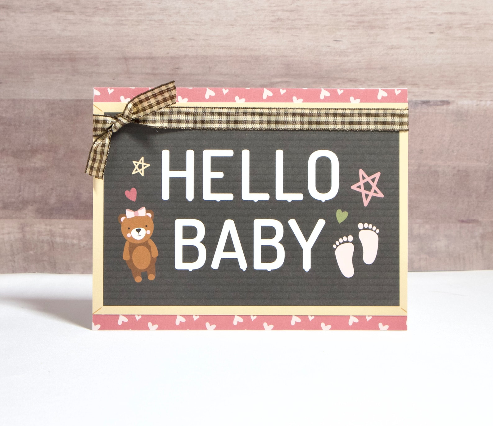 Hello Baby Card Baby Shower Card New Baby Card Welcome Baby Card ...