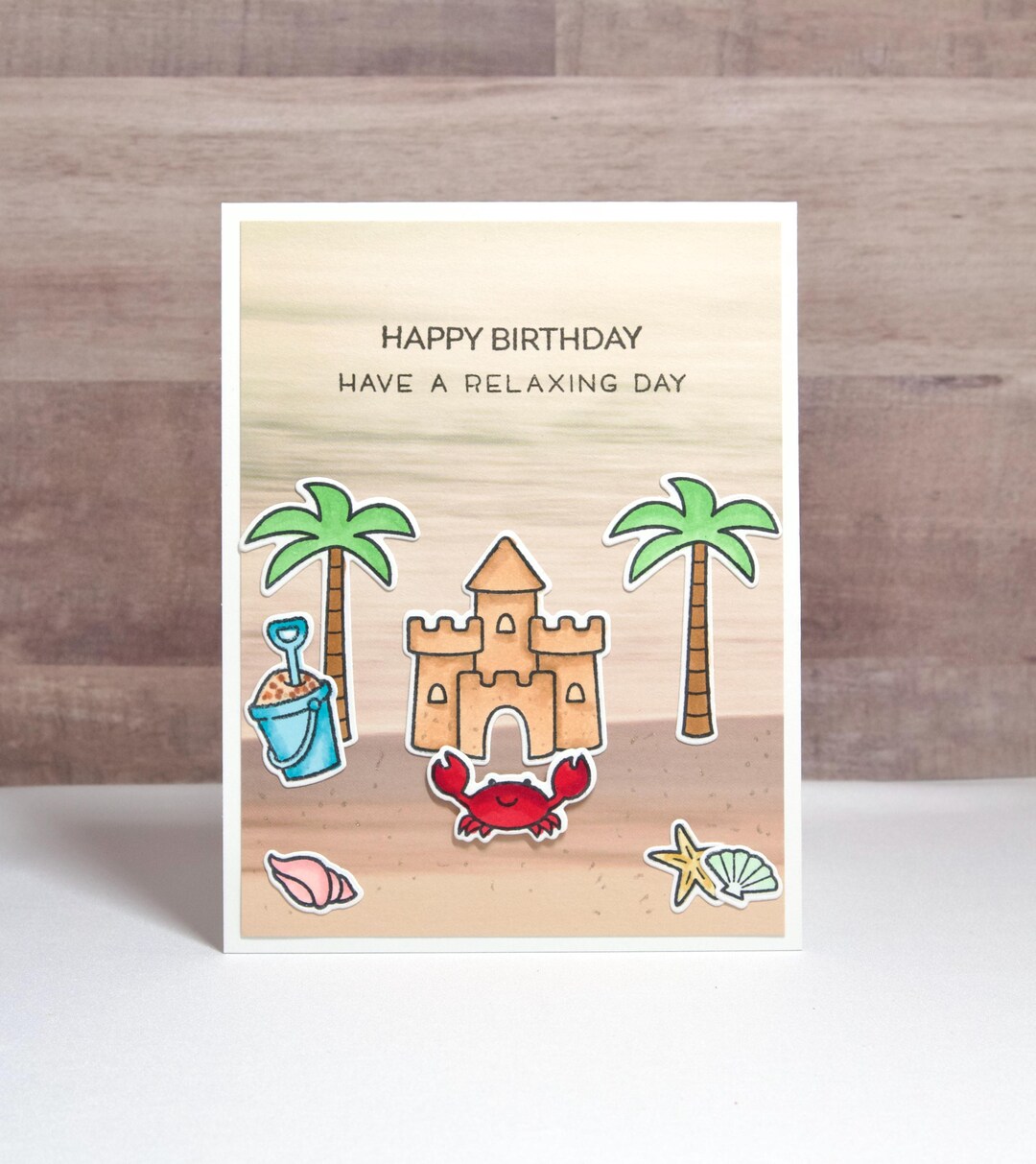 Summer Birthday Card Beach Birthday Card Beach Card Birthday Card ...