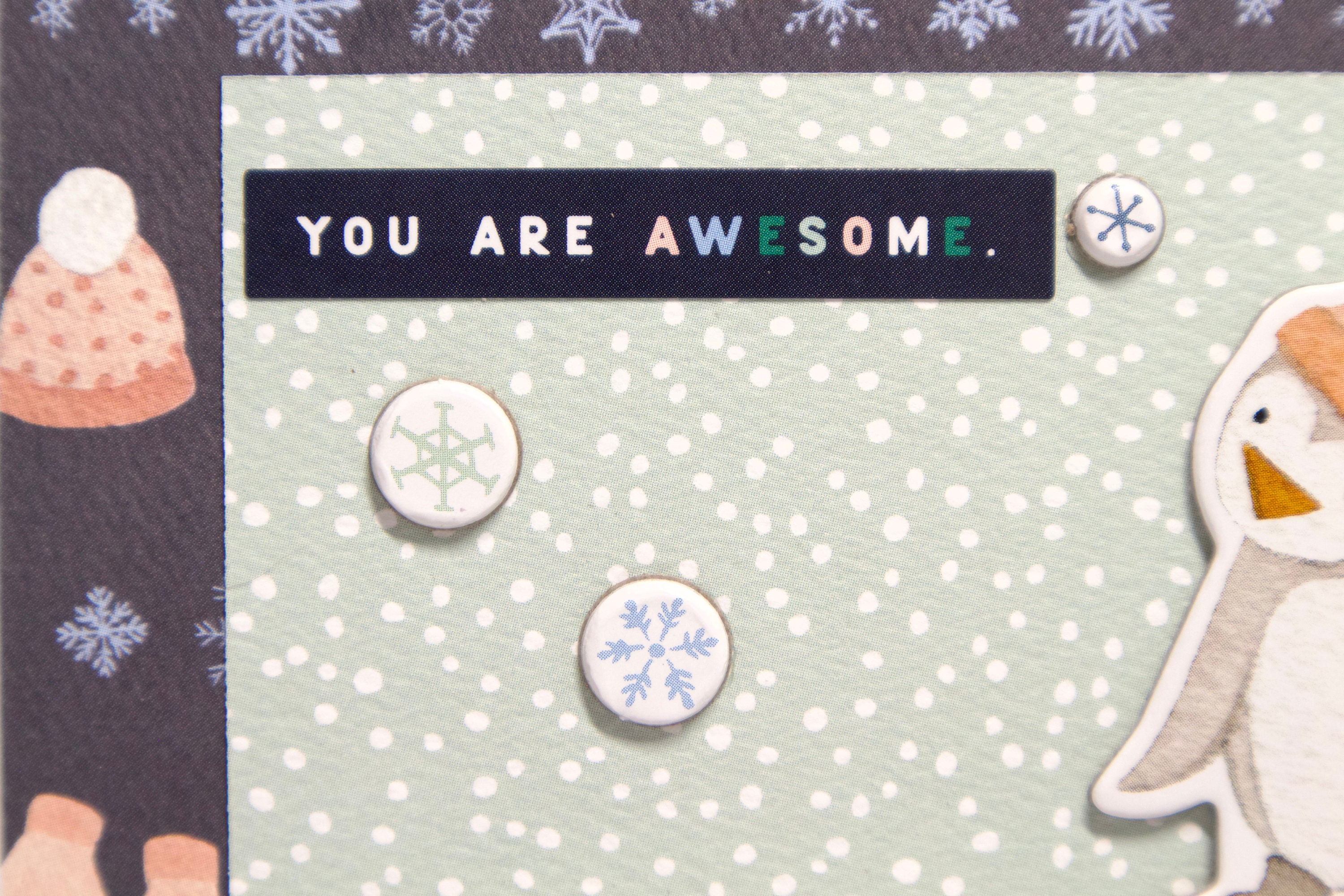 Winter Card Encouragement Card Penguin Card With Penguins Handmade ...
