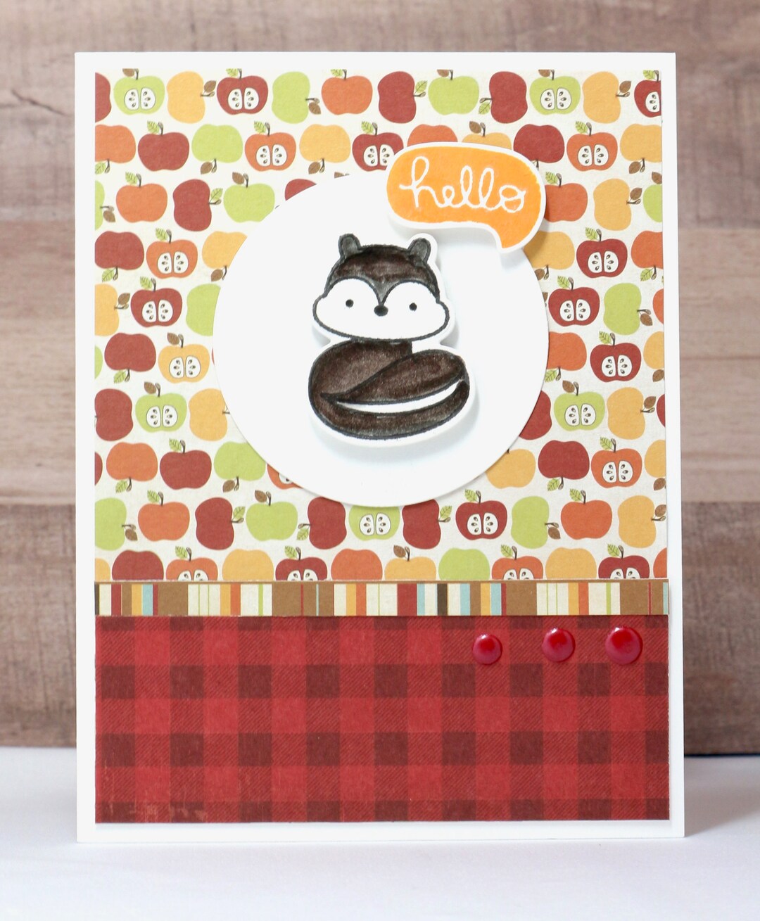 Hello Card Cute Hello Card Cute Skunk Card Fall Hello Card - Etsy