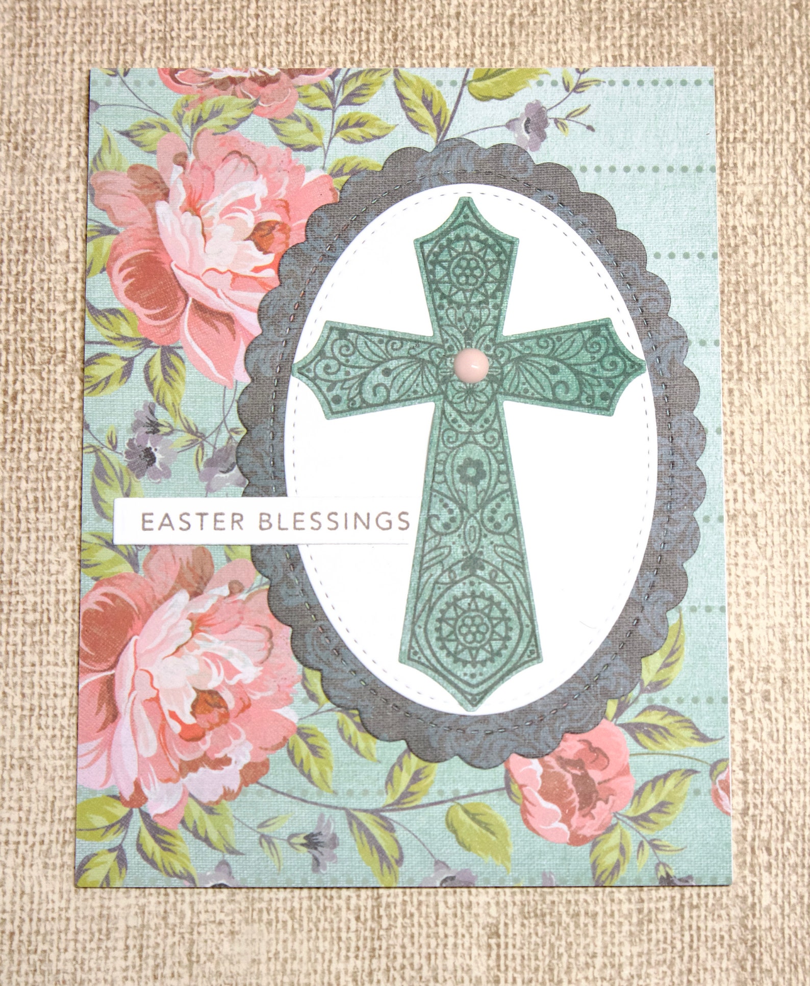 Easter Cross Card Christian Easter Card Religious Easter Card Easter ...