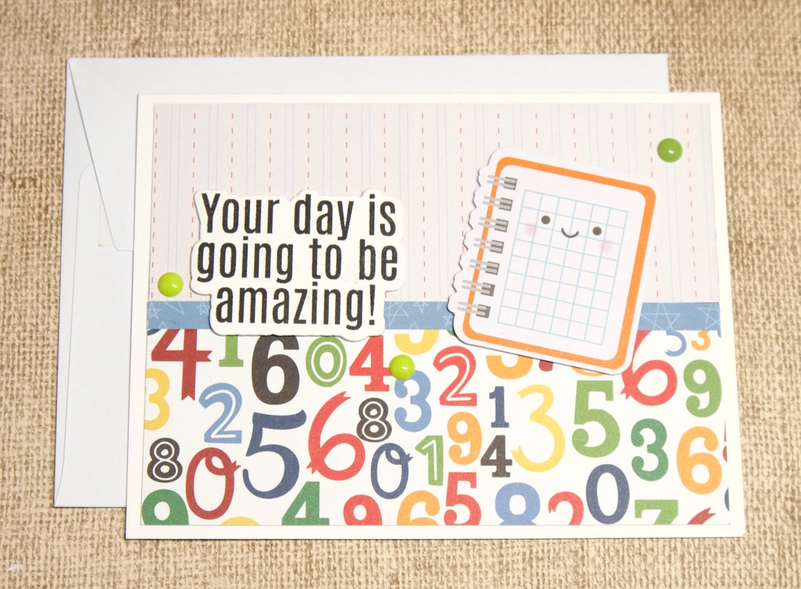 First Day of School Card Back to School Card School Cards - Etsy