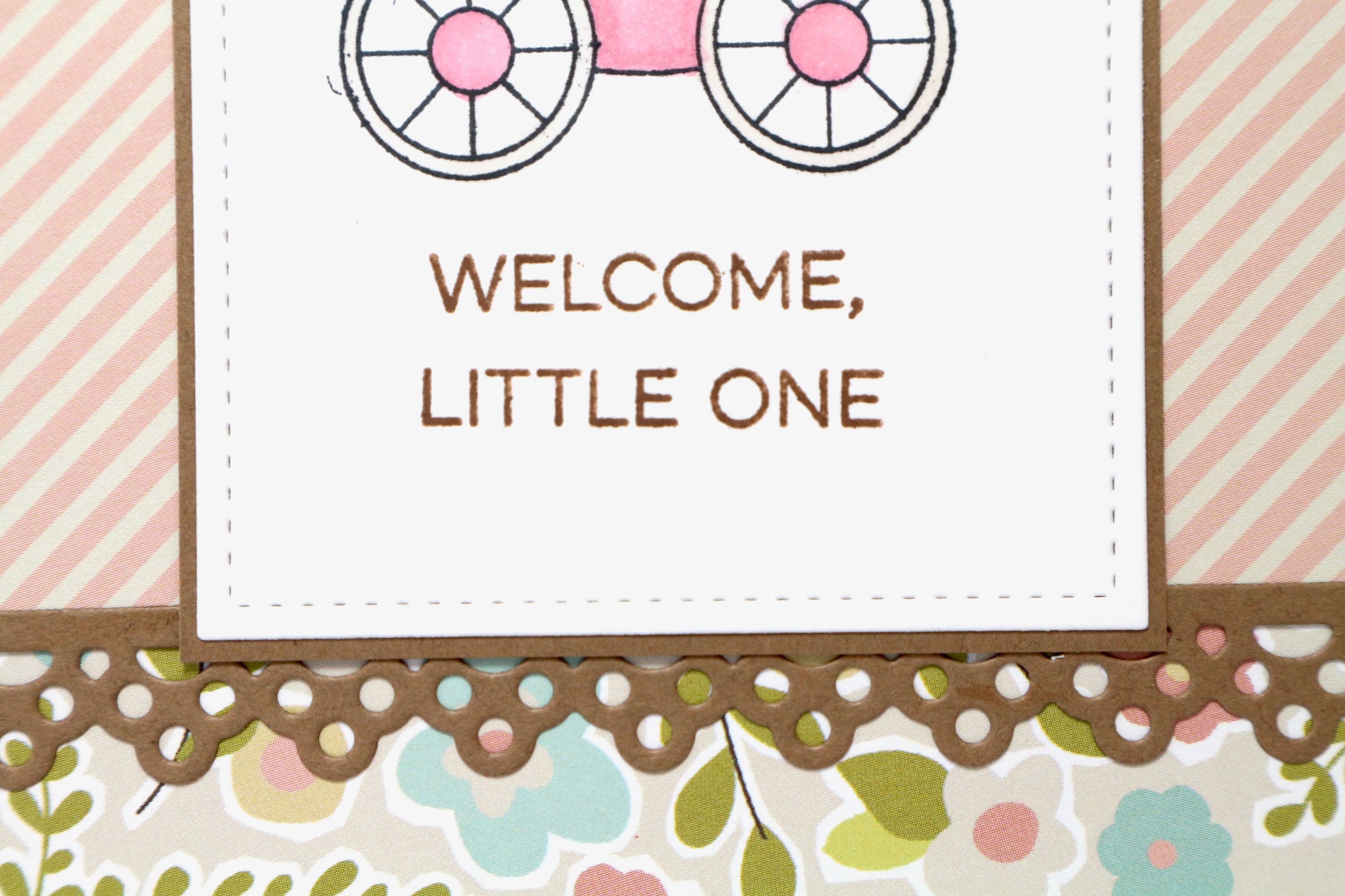 Baby Girl Card Welcome Little One Welcome Baby Card Pink | Etsy