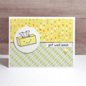 Handmade Get Well Soon Card: Tissue Box Design - Etsy