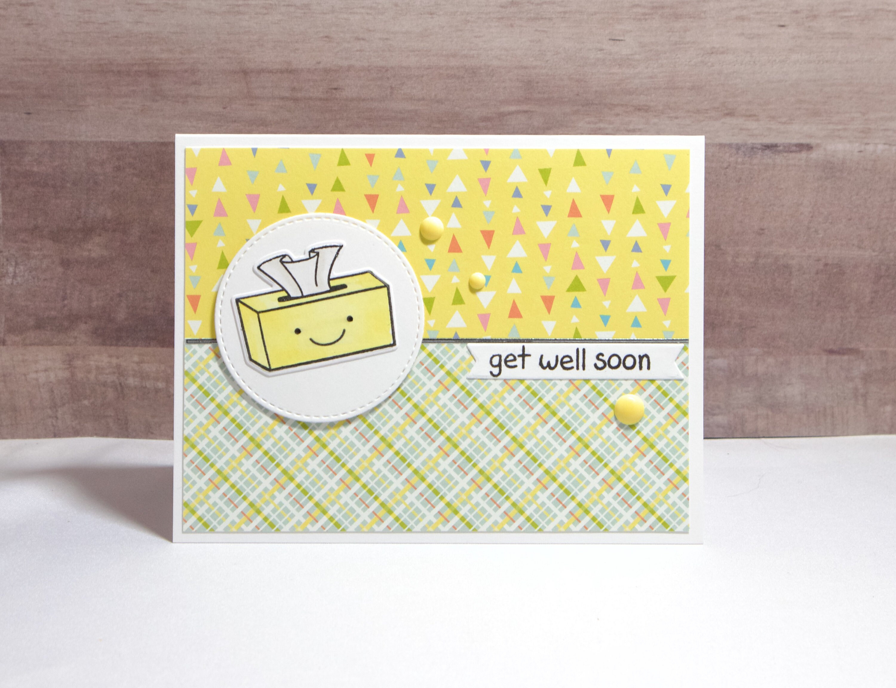 Handmade Get Well Soon Card: Tissue Box Design - Etsy