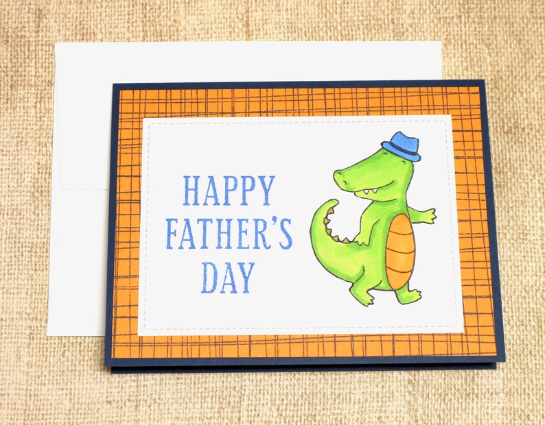 Gator Father's Day Card Father's Day Card Gator Dad - Etsy