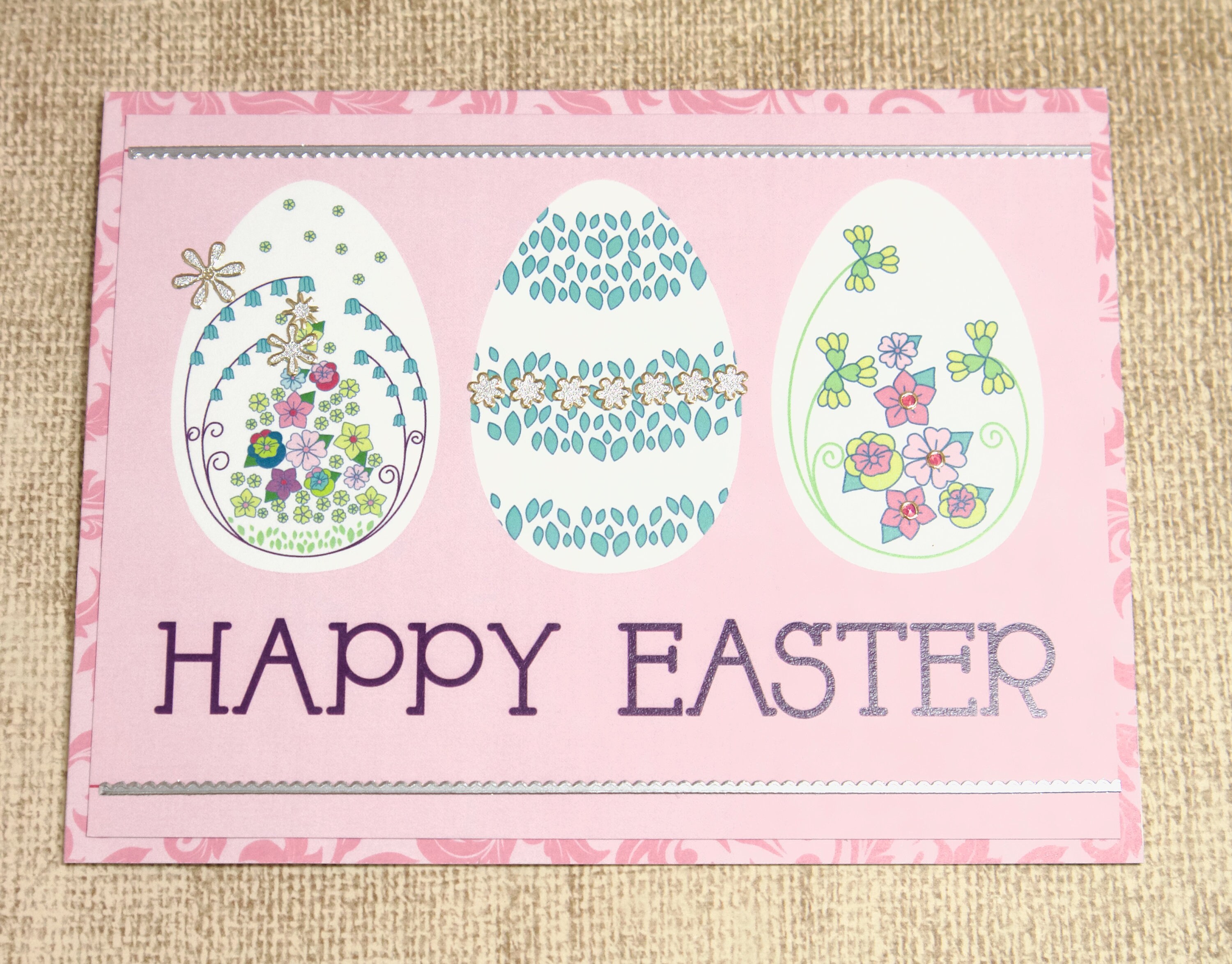 Easter Eggs Card Easter Card Cards for Easter Happy Easter Card ...