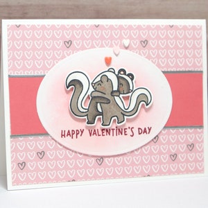 Valentine's Day Card Happy Valentine's Day Cute Skunk Card Skunk ...