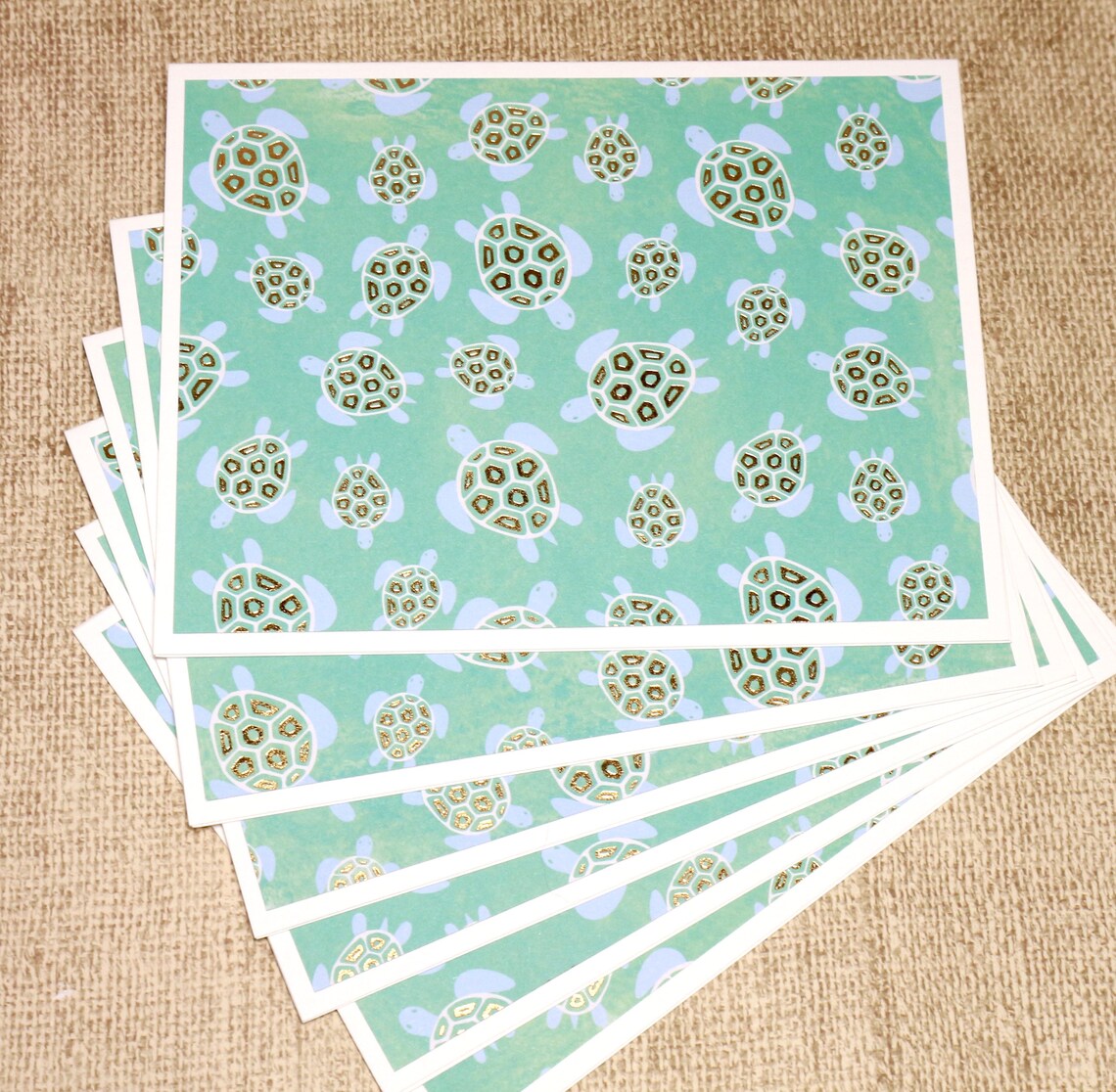 Turtle Note Cards Turtle Cards Boxed Set of Cards Note - Etsy