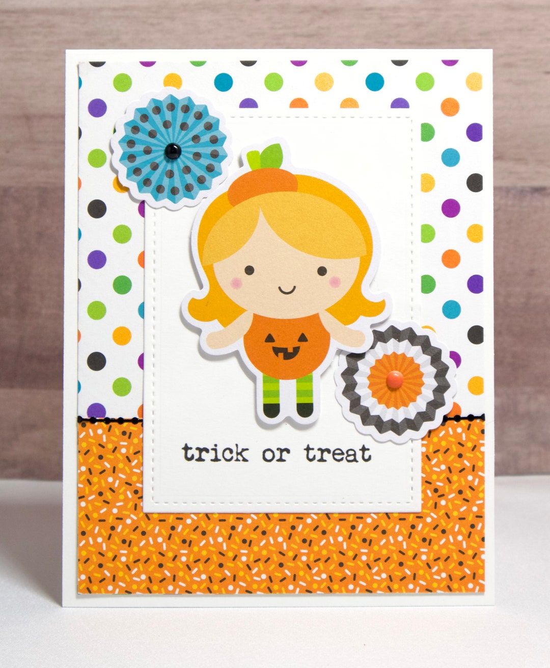 Halloween Card Kids Cards for Halloween Cute Halloween Card - Etsy
