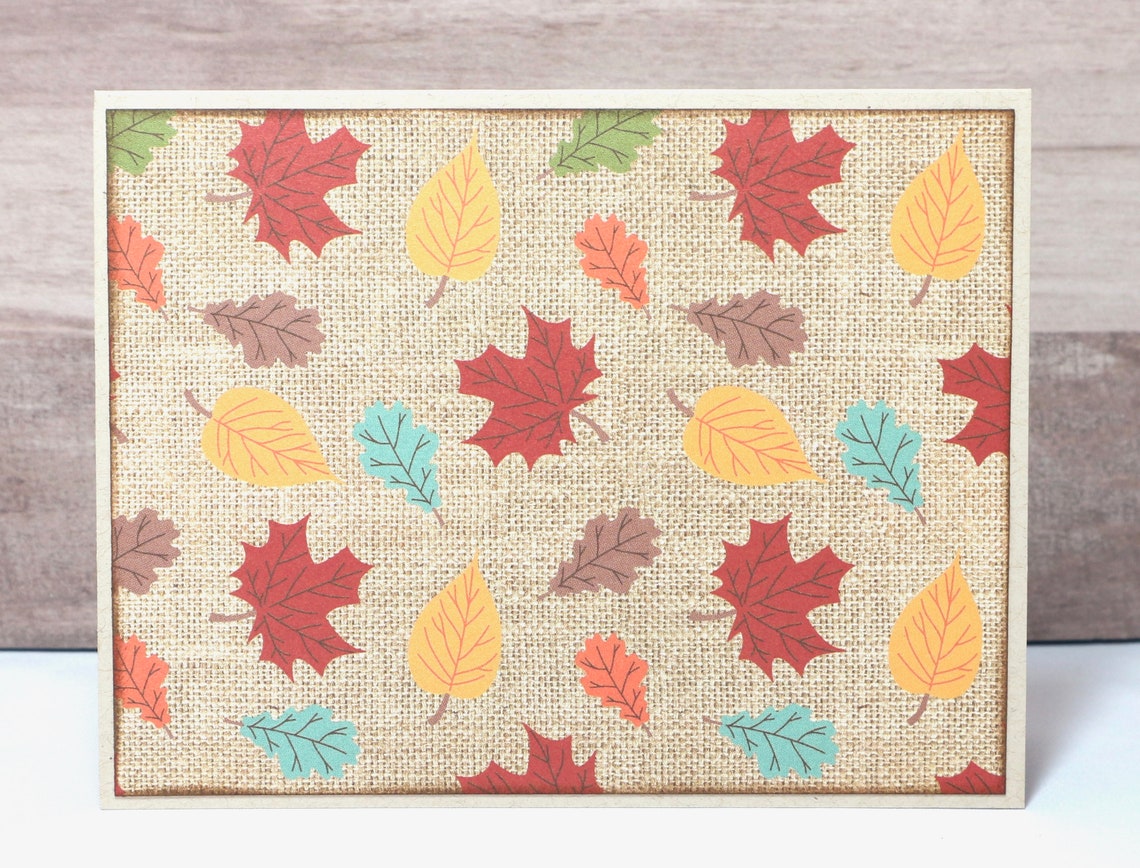 Fall Card Set Fall Leaves Card Set Set of Blank Cards Fall - Etsy