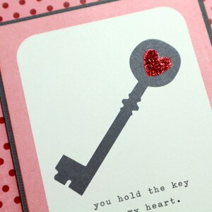 Key Valentine Card- Key to My Heart- Key Card- Valentines Card- Happy ...