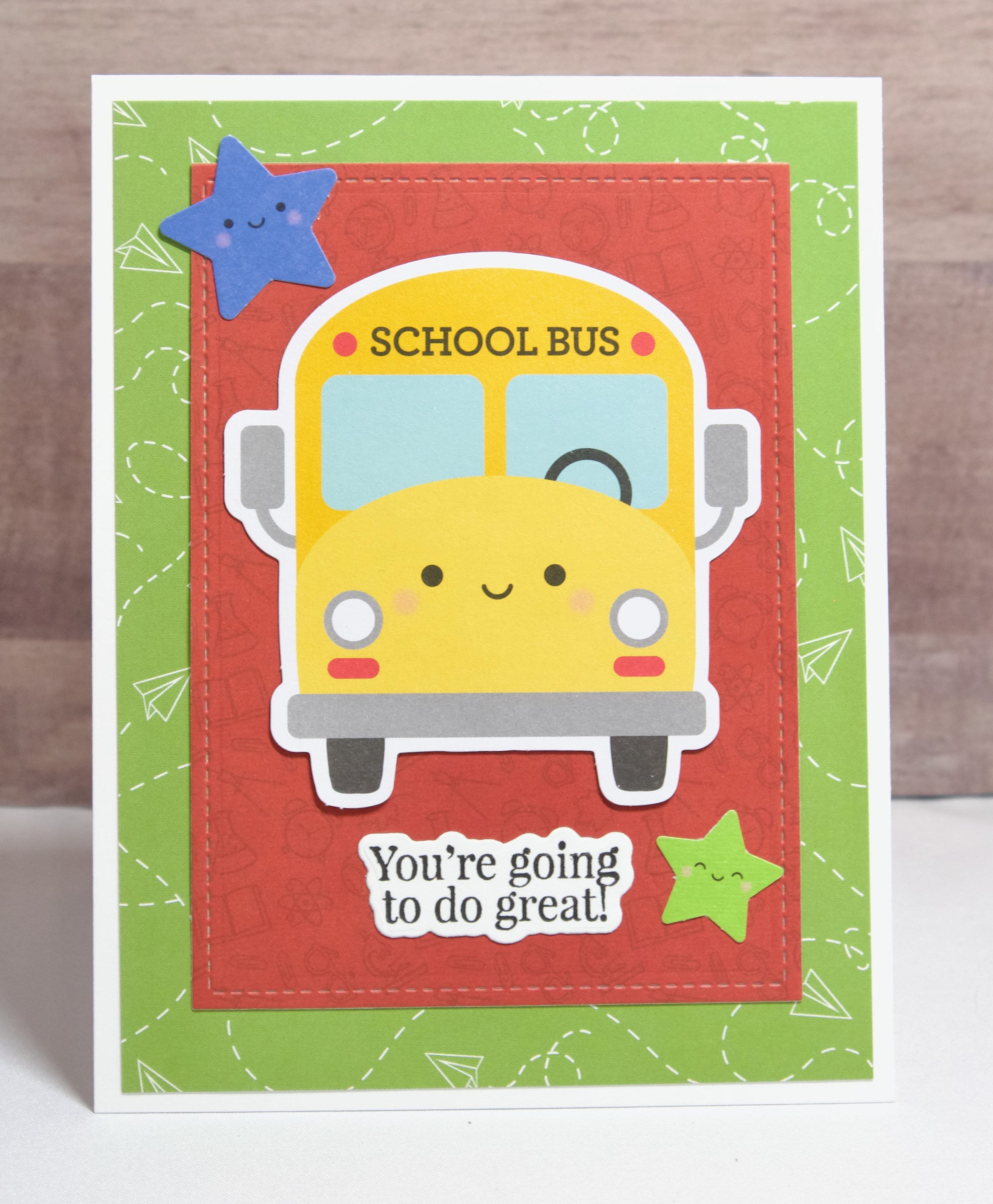 Back to School Card- School Card- Cards for Kids- School Bus Card ...