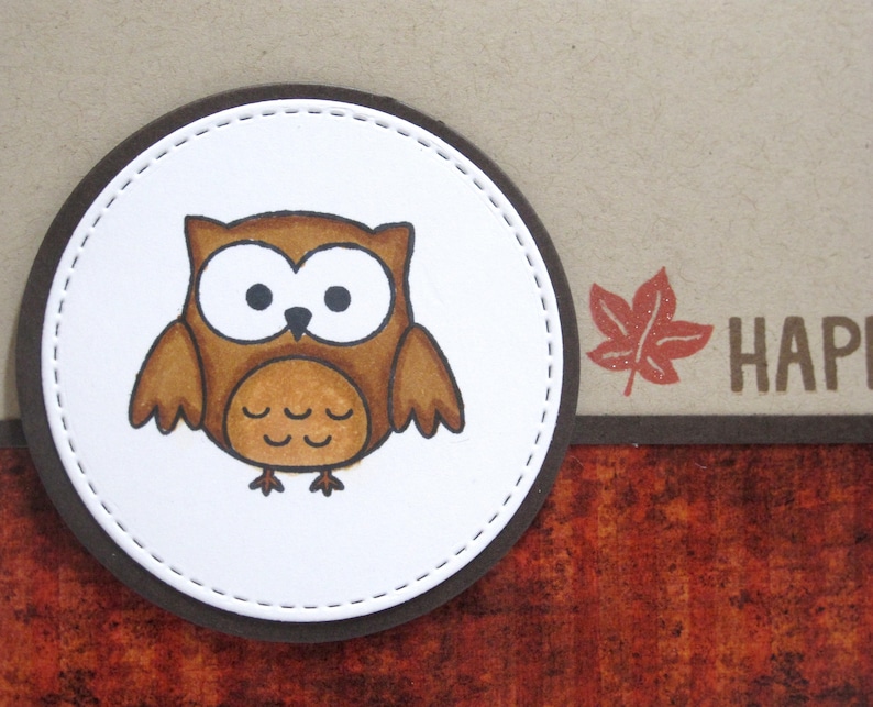 Happy Fall Card Fall Owl Card Owl Card Fall Card Autumn - Etsy