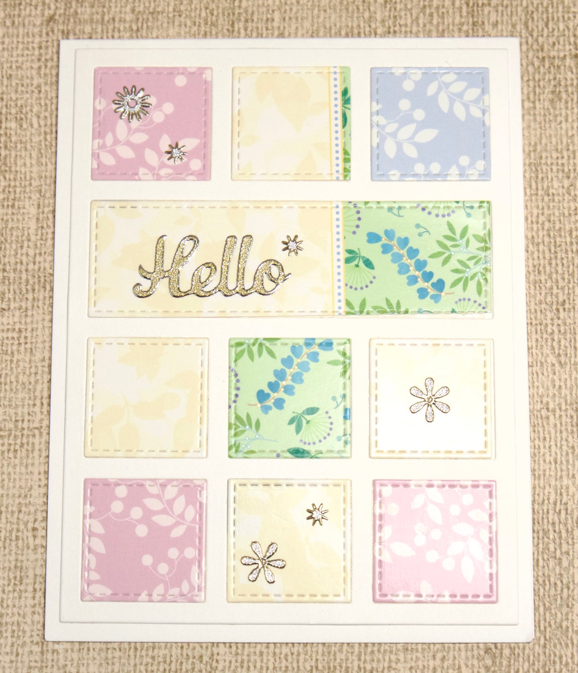 Hello Card Just Because Card Thinking of You Card Friend Card Handmade ...