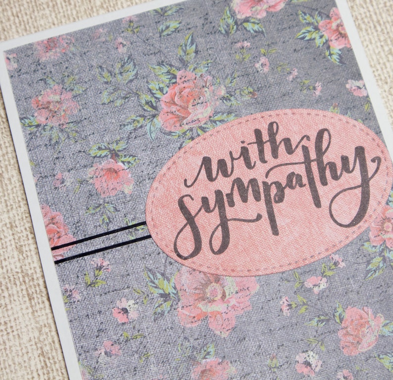 Condolence Card-sympathy Card With Sympathy Grief Card Handmade ...