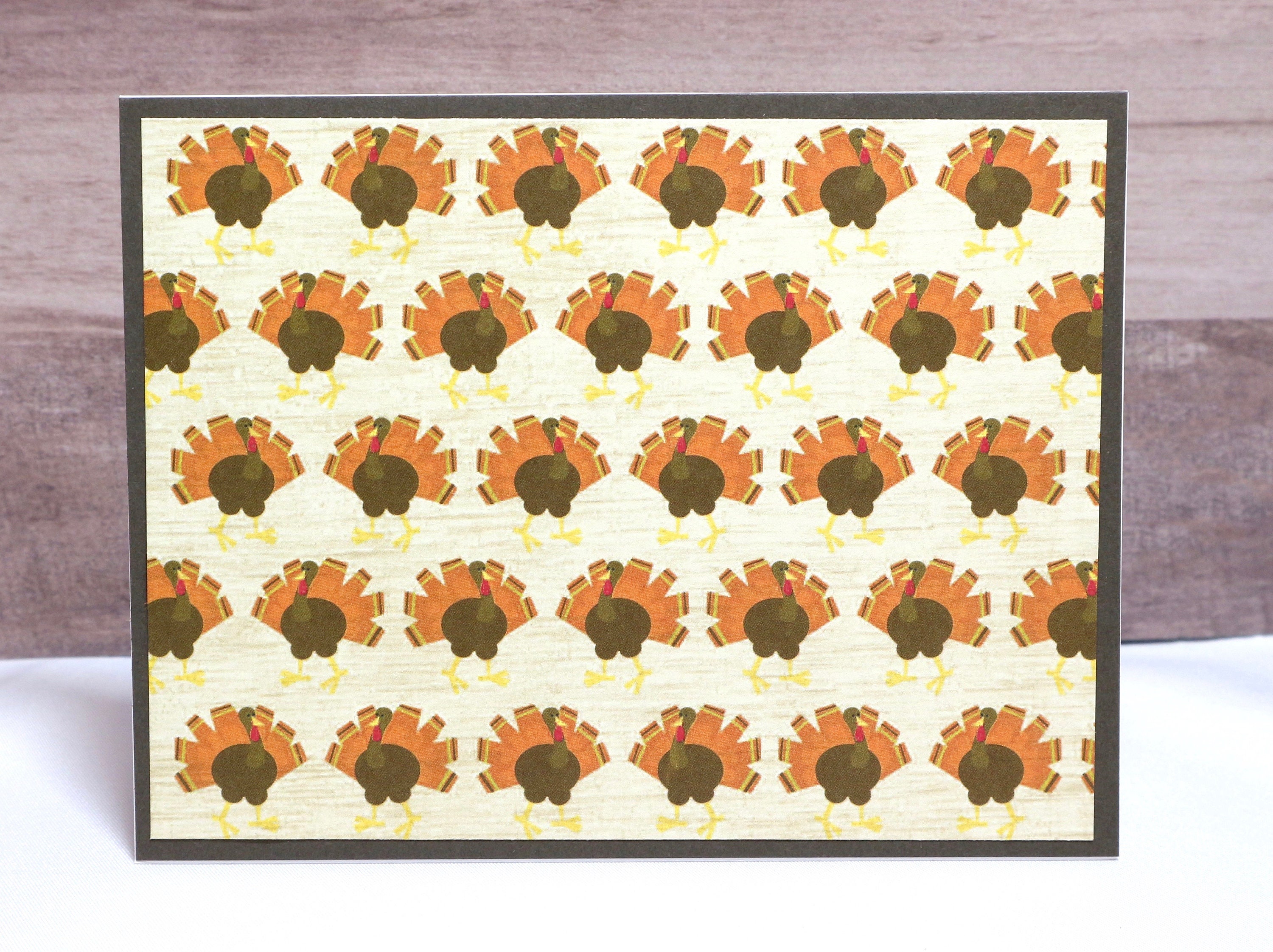 Thanksgiving Cards Turkey Day Cards Turkey Cards Note - Etsy