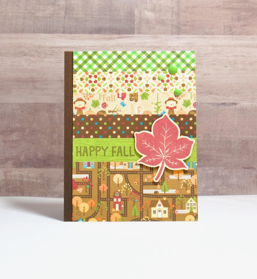 Happy Fall Leaf Card Fall Leaf Card Fall Card Fall Leaves Autumn Card ...